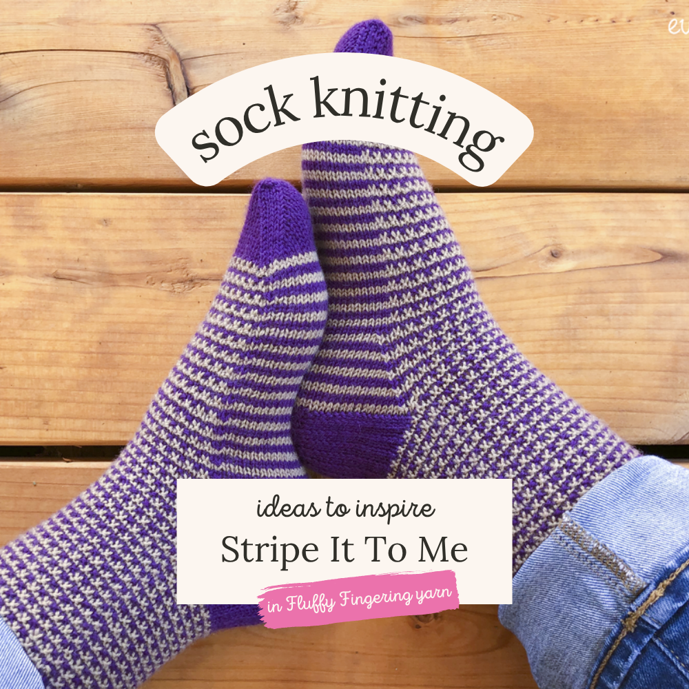 Stripe It to Me Socks – Easy Slip Stitch Striped Sock Pattern – Ewe Ewe ...