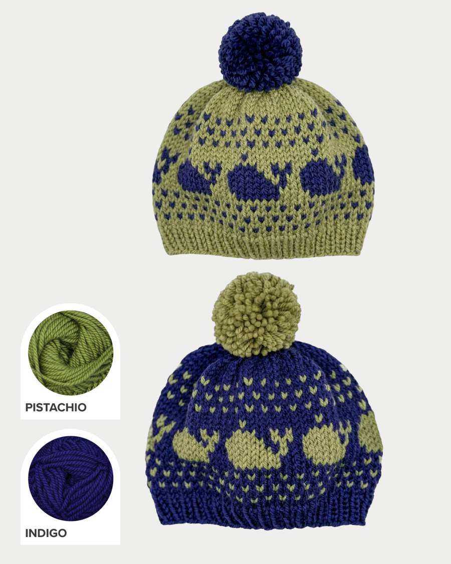 Preppy Hats Baby Yarn Kit | 100% Merino Wool Colorwork – Ewe Ewe Yarns