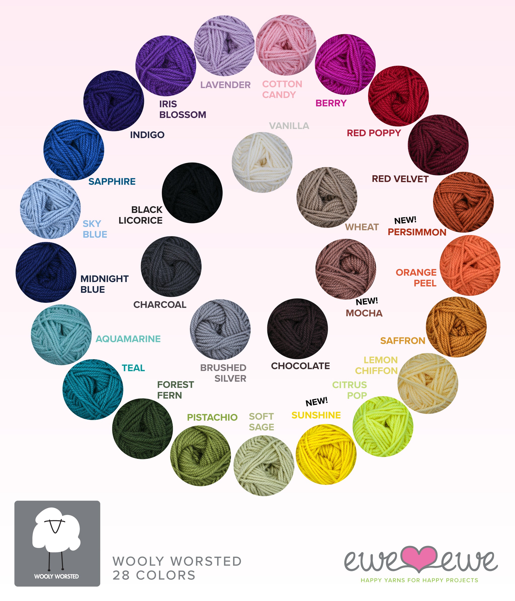 Wooly Worsted Merino Yarn – Ewe Ewe Yarns