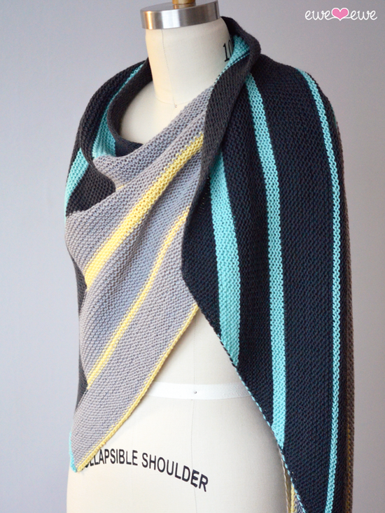 Double Deco Wrap PDF Knitting Pattern – Ewe Ewe Yarns