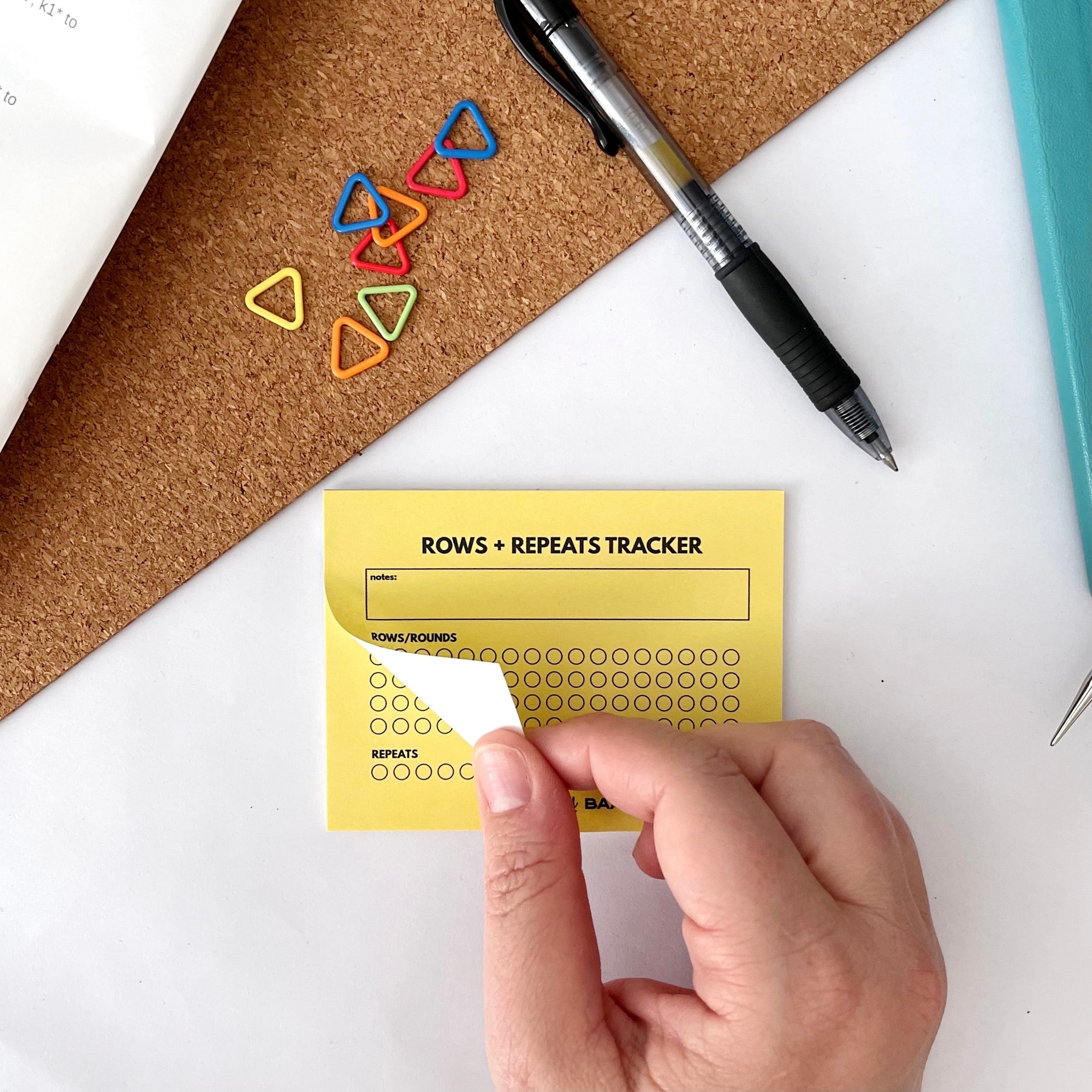 Rows + Repeats Tracker Sticky Notes for Knitting and Crochet Patterns ...